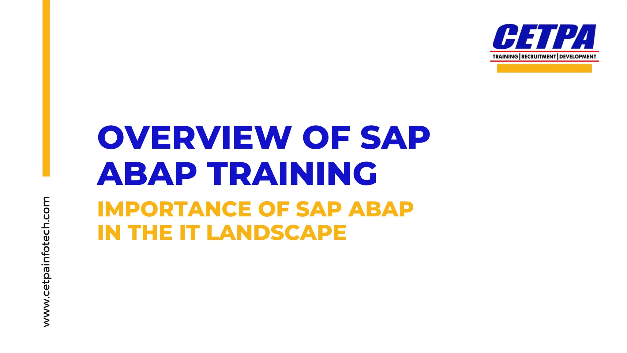 Comprehensive SAP ABAP Training in Delhi-NCR: Unlocking the Power of ...