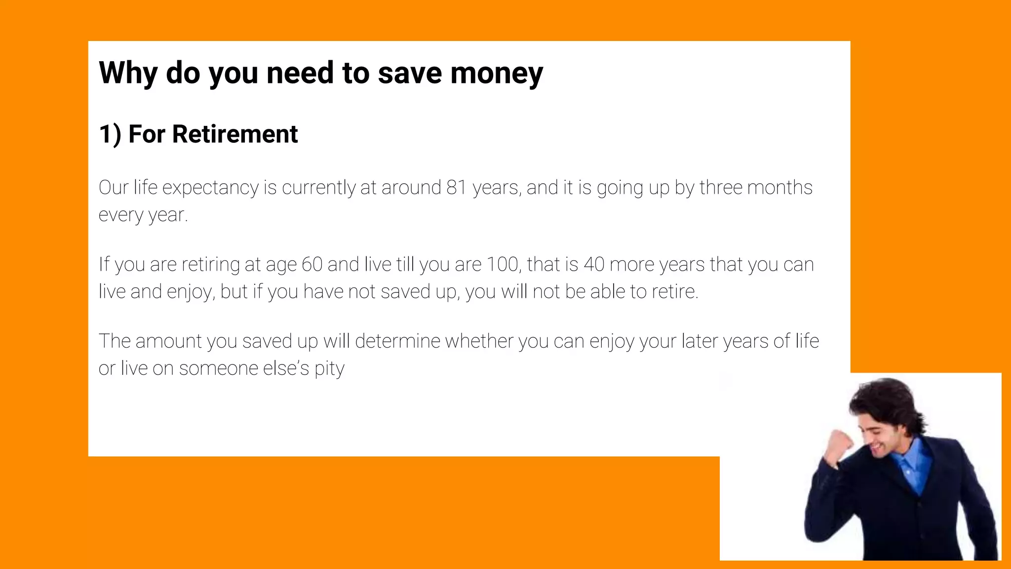 Importance of saving money for the future | PPTX