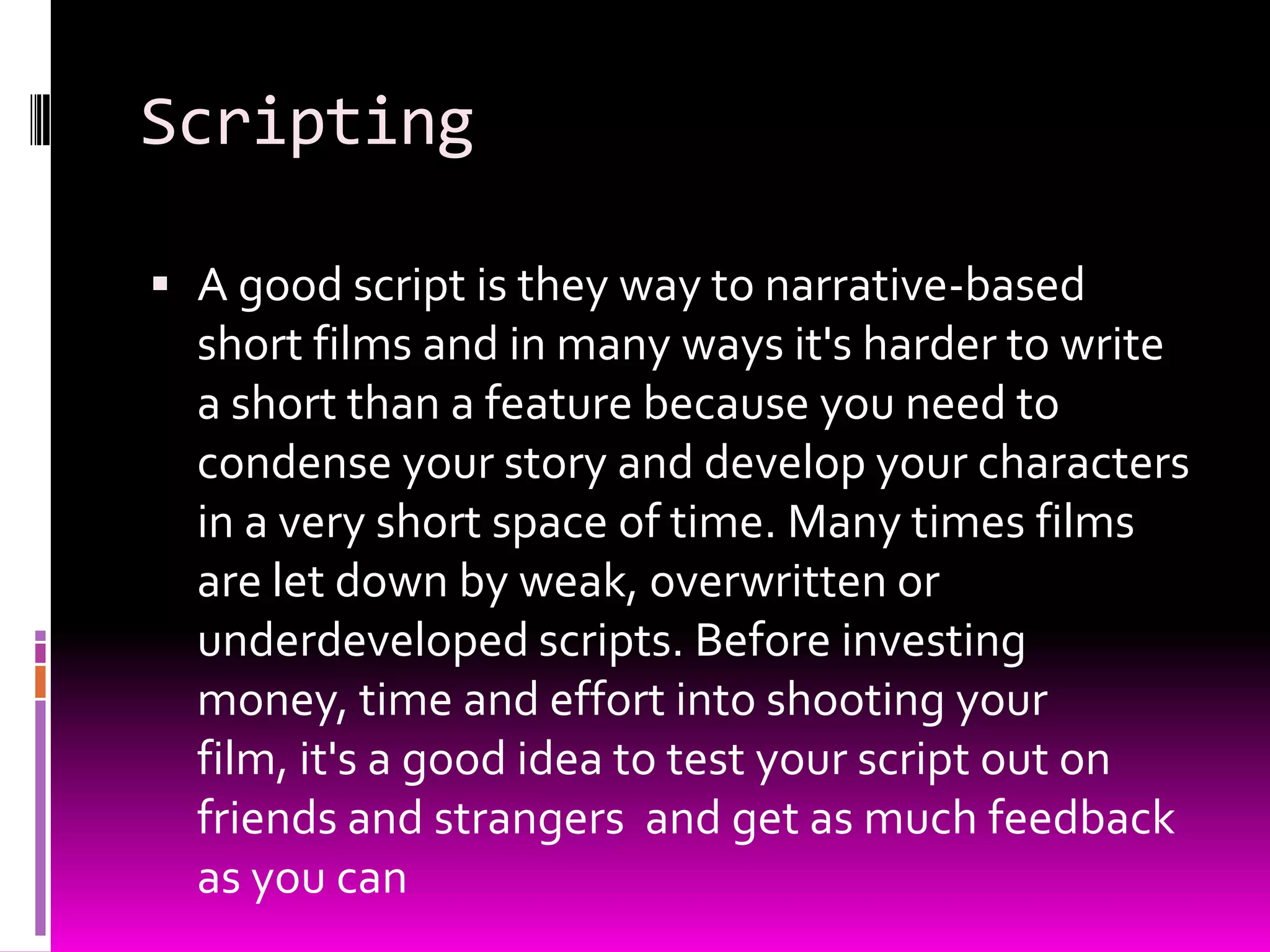 Importance of scripting | PPTX