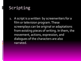 Importance of scripting | PPTX