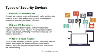 Importance of Security Devices in Networking | Digitdefence | PDF