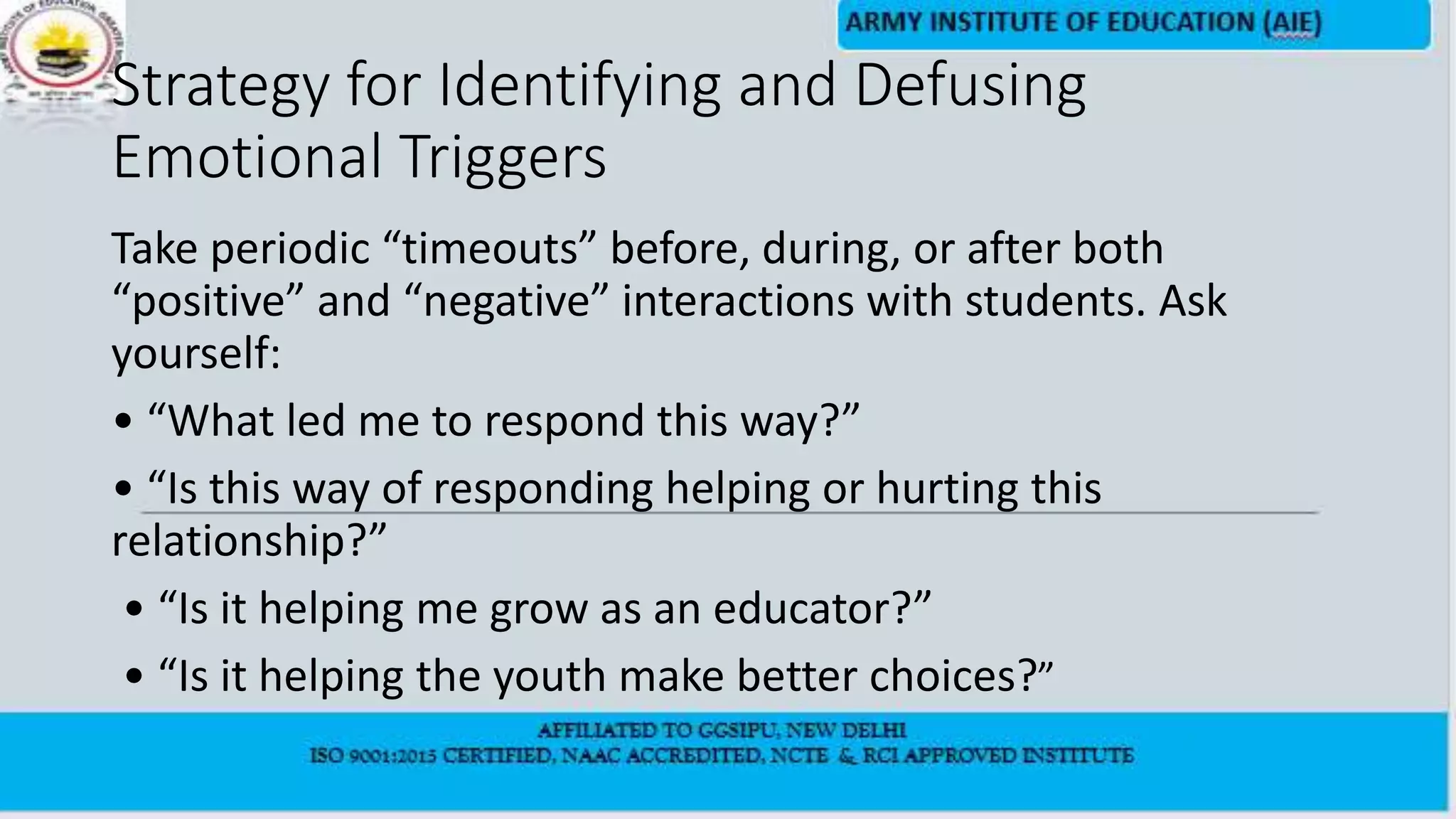 Importance of self awareness for teachers | PPTX