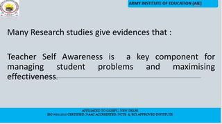 Importance of self awareness for teachers | PPTX
