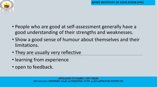 Importance of self awareness for teachers | PPTX