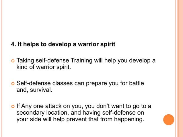 Importance of self defence in today's life | PPTX