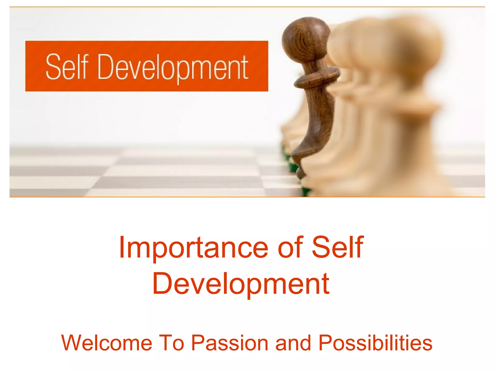 Importance of Self Development | PPT