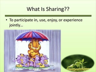 Importance of sharing!!! | PPTX