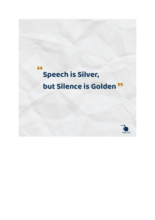 Importance Of Silence | PDF