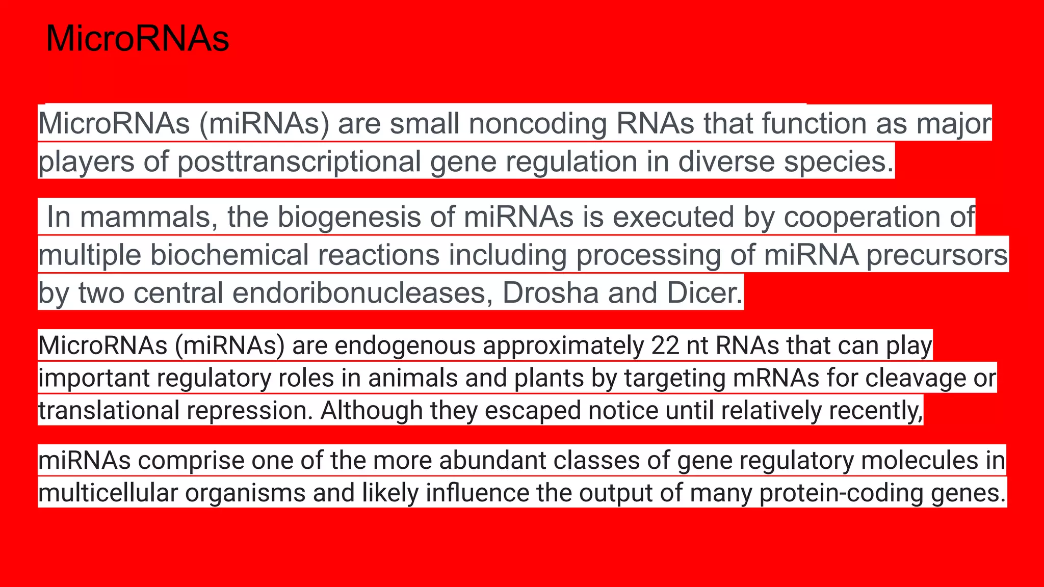 Importance of si rna and micro rna | PDF