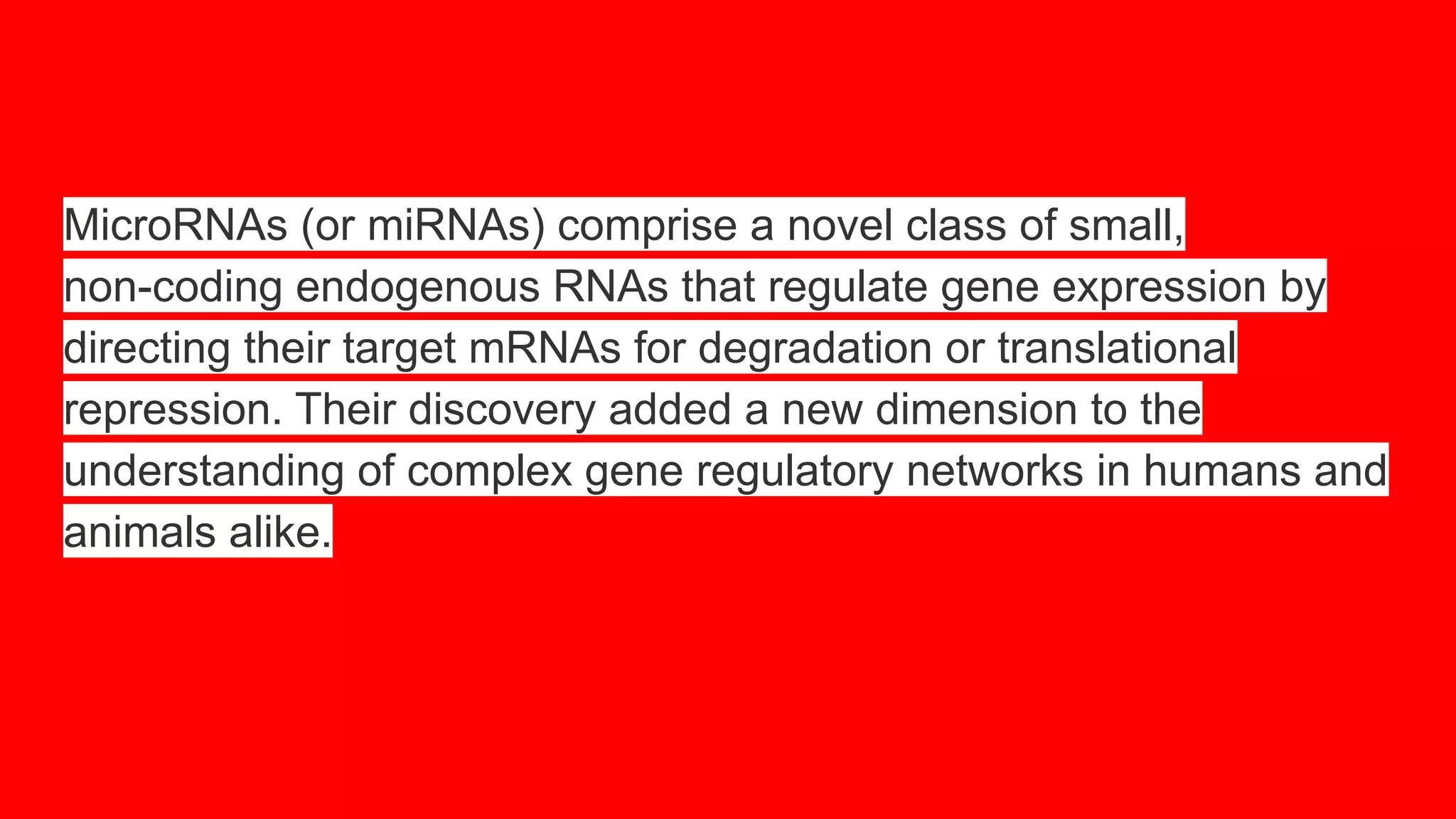 Importance of si rna and micro rna | PDF
