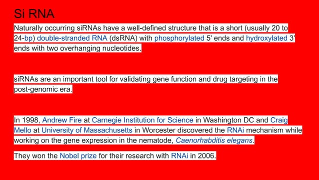 Importance of si rna and micro rna | PDF | Biological Sciences | Science