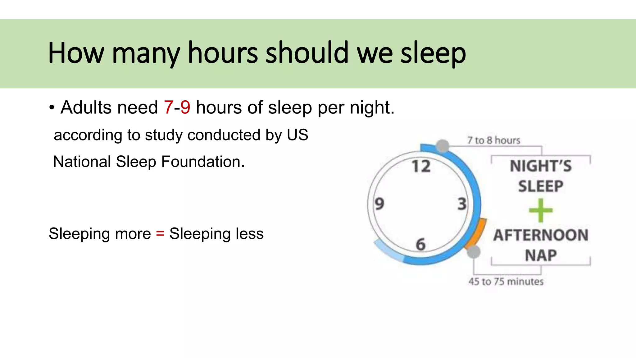Importance of sleep | PPTX
