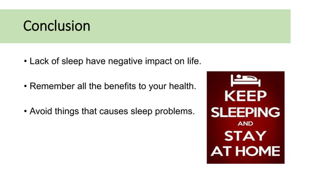 Importance of sleep | PPTX