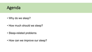 Importance of sleep | PPTX