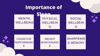Importance of sleep for children's development | PPTX