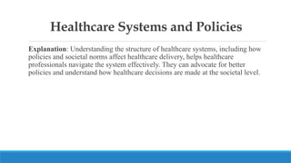 Importance Of Sociology For Health Care Professionals | PPTX