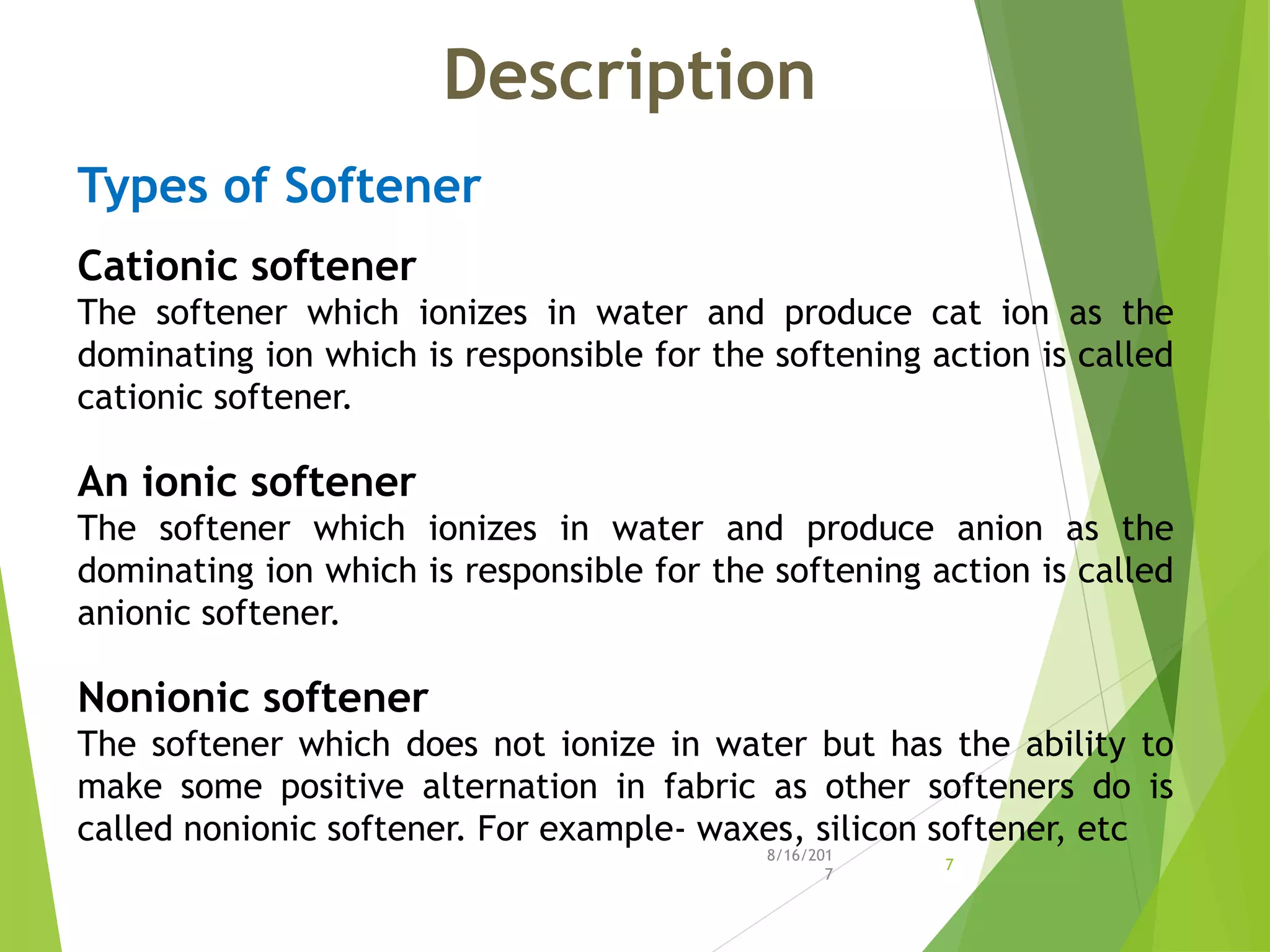 Textile Softener | PPTX