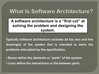 Importance of software architecture | PPT
