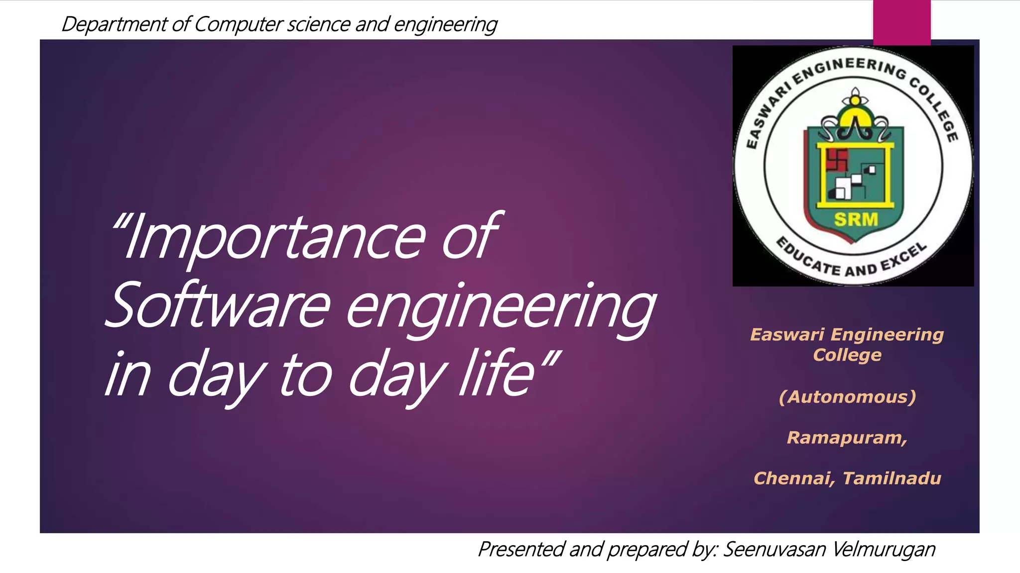 Importance of software engineering | PPTX