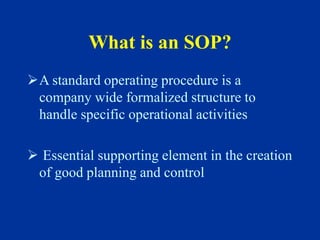 IMPORTANCE OF SOP for pharmaceutical.ppt