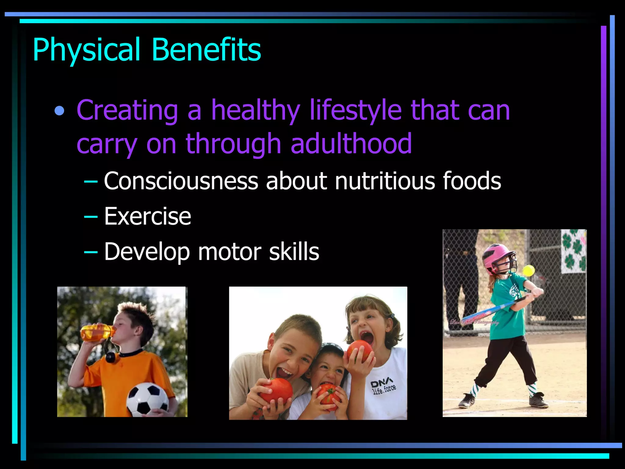 Importance of sports in children's development | PPT