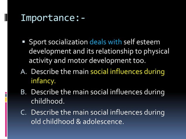 Importance of sport socialization in physical education | PPTX | Parenting Babies and Toddlers ...