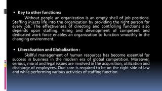 Importance of staffing | PPTX