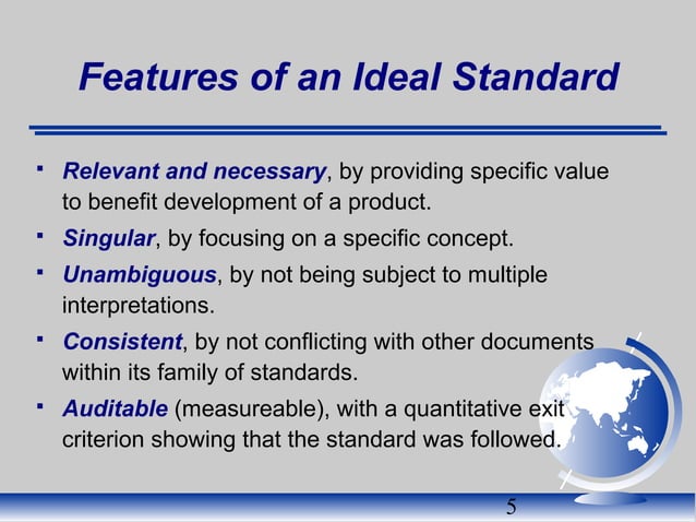 Importance of standards | PPT