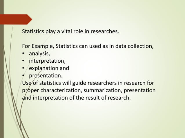 Importance of statistics in chemistry | PPTX | Chemistry | Science