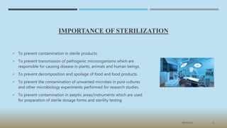 Importance of sterilization and its guidelines | PPTX