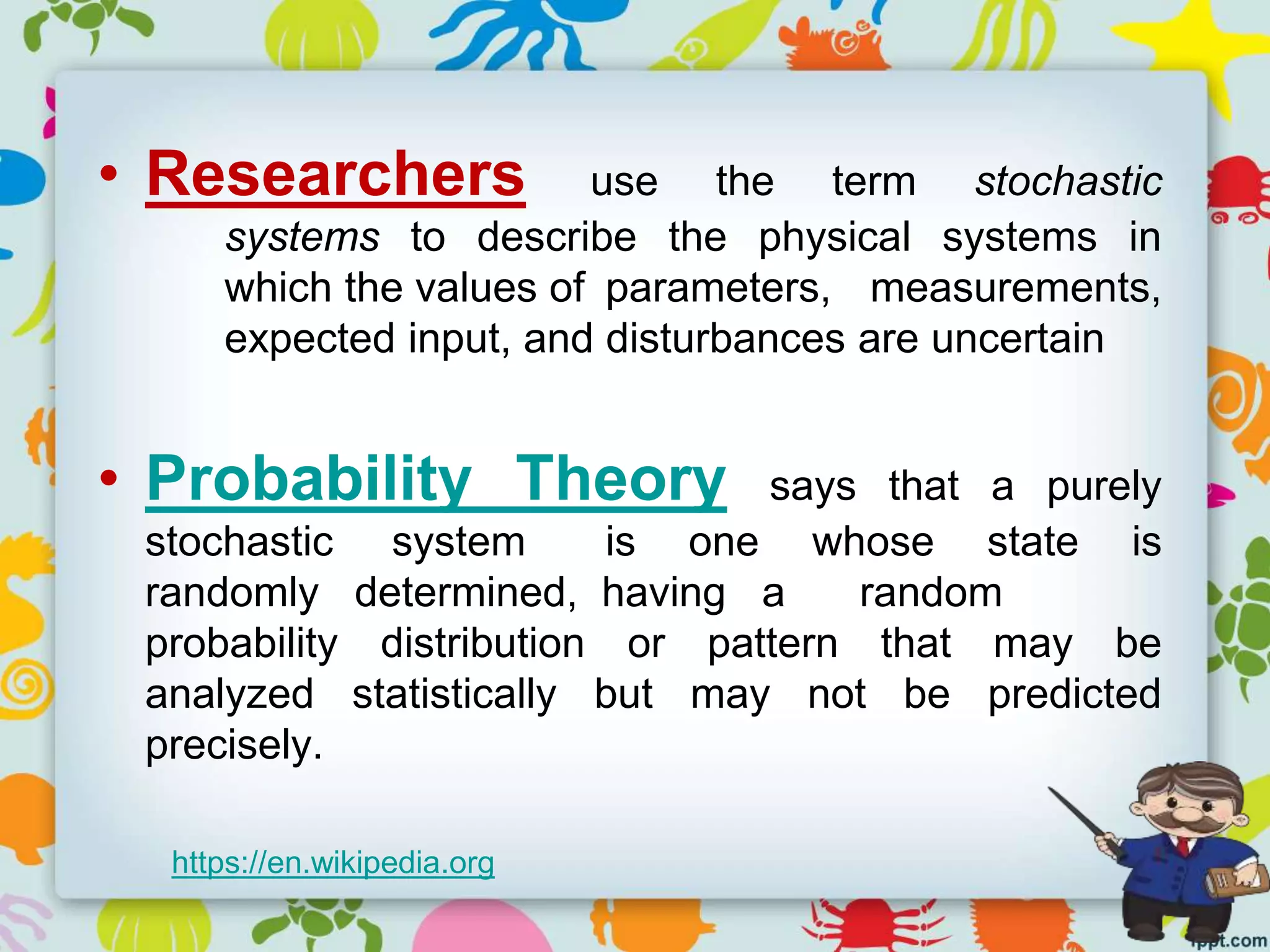 Importance Of Stochastic Process Ppt