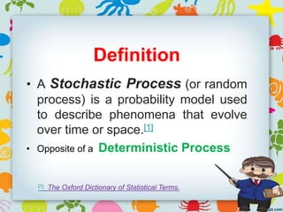Importance of stochastic process | PPT