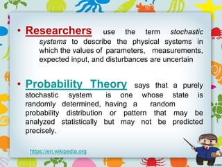 Importance of stochastic process | PPT