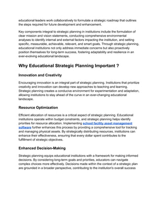Importance of Strategic Planning in Education.pdf