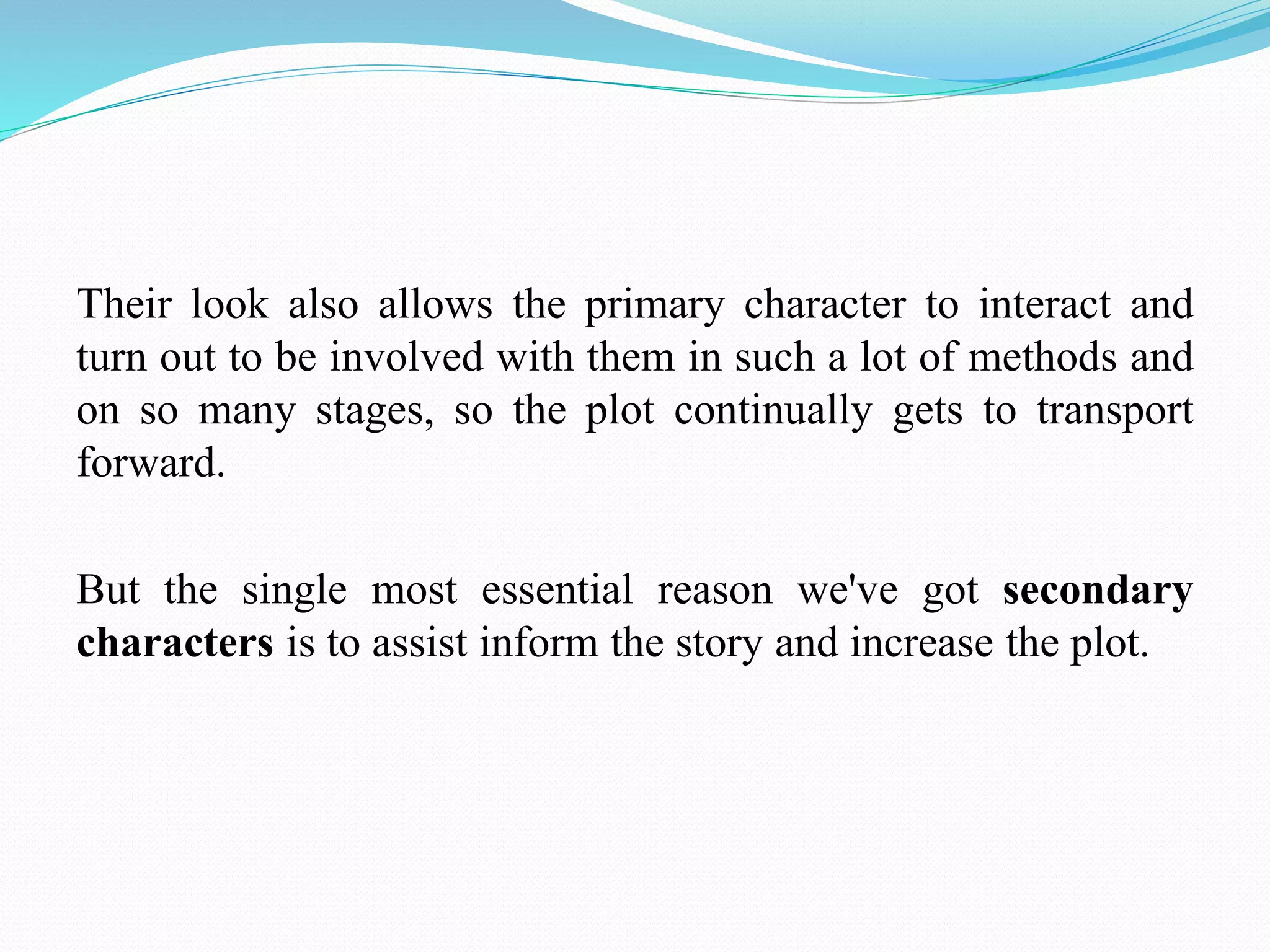 Importance of Supporting Characters Mean - Albert Laila Panama | PPTX