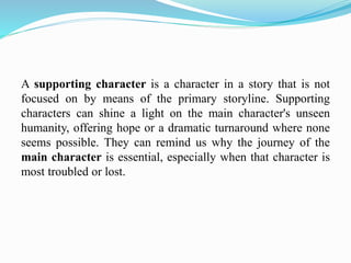 Importance of Supporting Characters Mean - Albert Laila Panama | PPTX