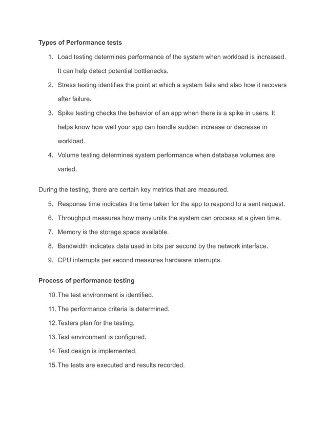 Importance Of System Performance Testing Bahaa Al Zubaidipdf
