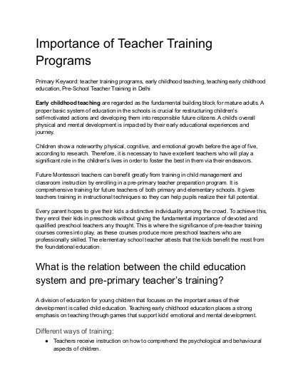 Importance of Teacher Training Programs.pdf