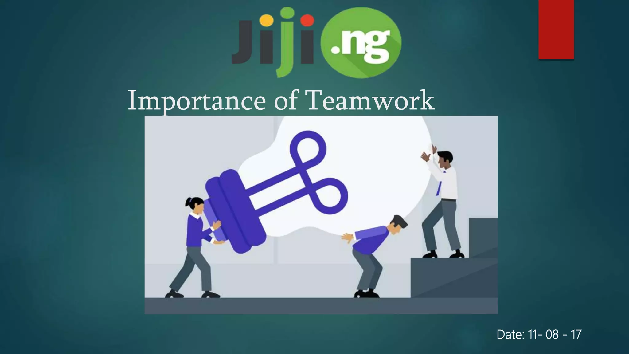 Importance of teamwork | PPTX
