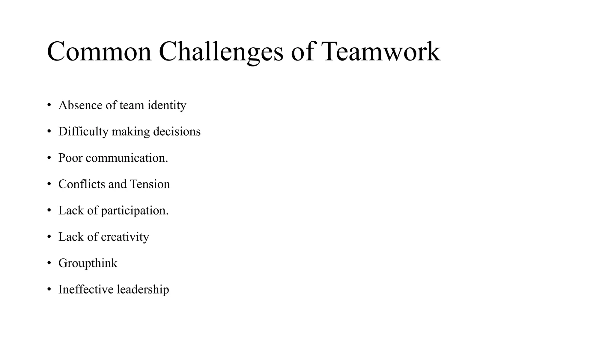 Importance of teamwork | PPTX