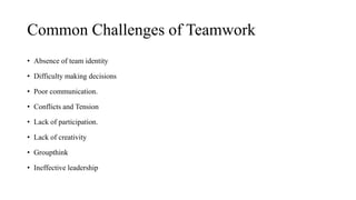 Importance of teamwork | PPTX