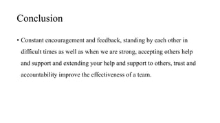 Importance of teamwork | PPTX