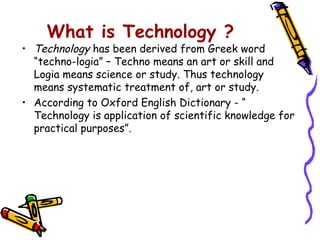 Importance of technology | PPT