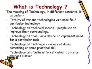 Importance of technology | PPT