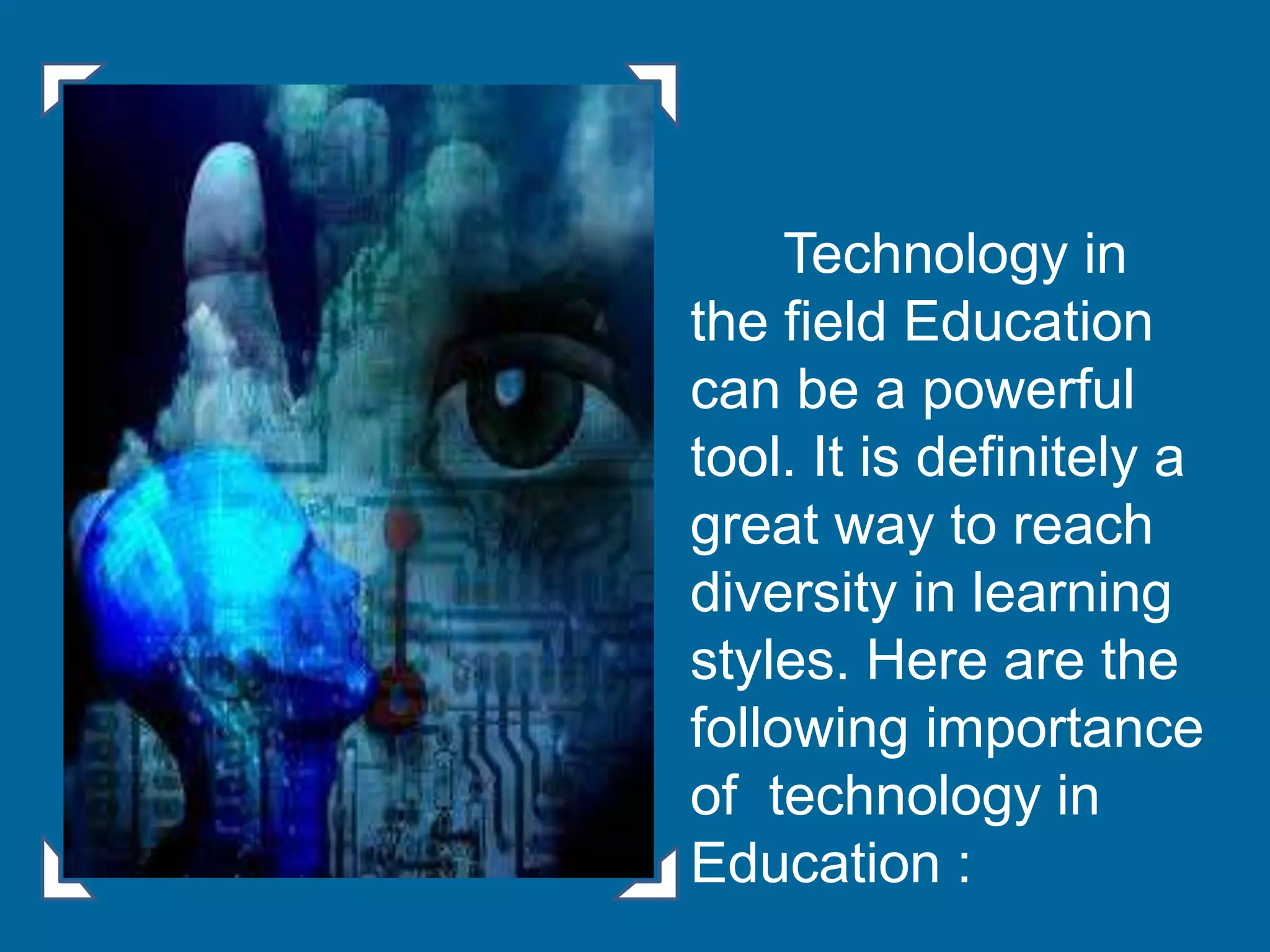 Importance of Technology in Education | PPT