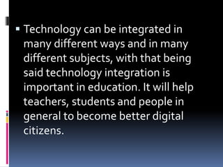 Importance of technology in education | PPTX
