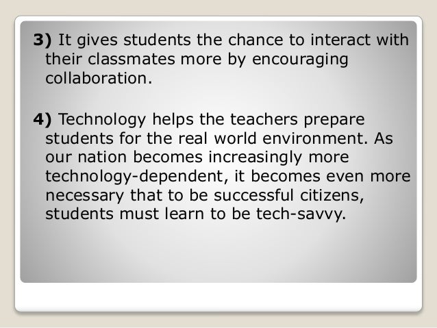 Importance of technology to education EDUC 2D