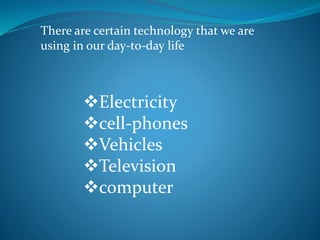 Importance of tecnology in life | PPTX