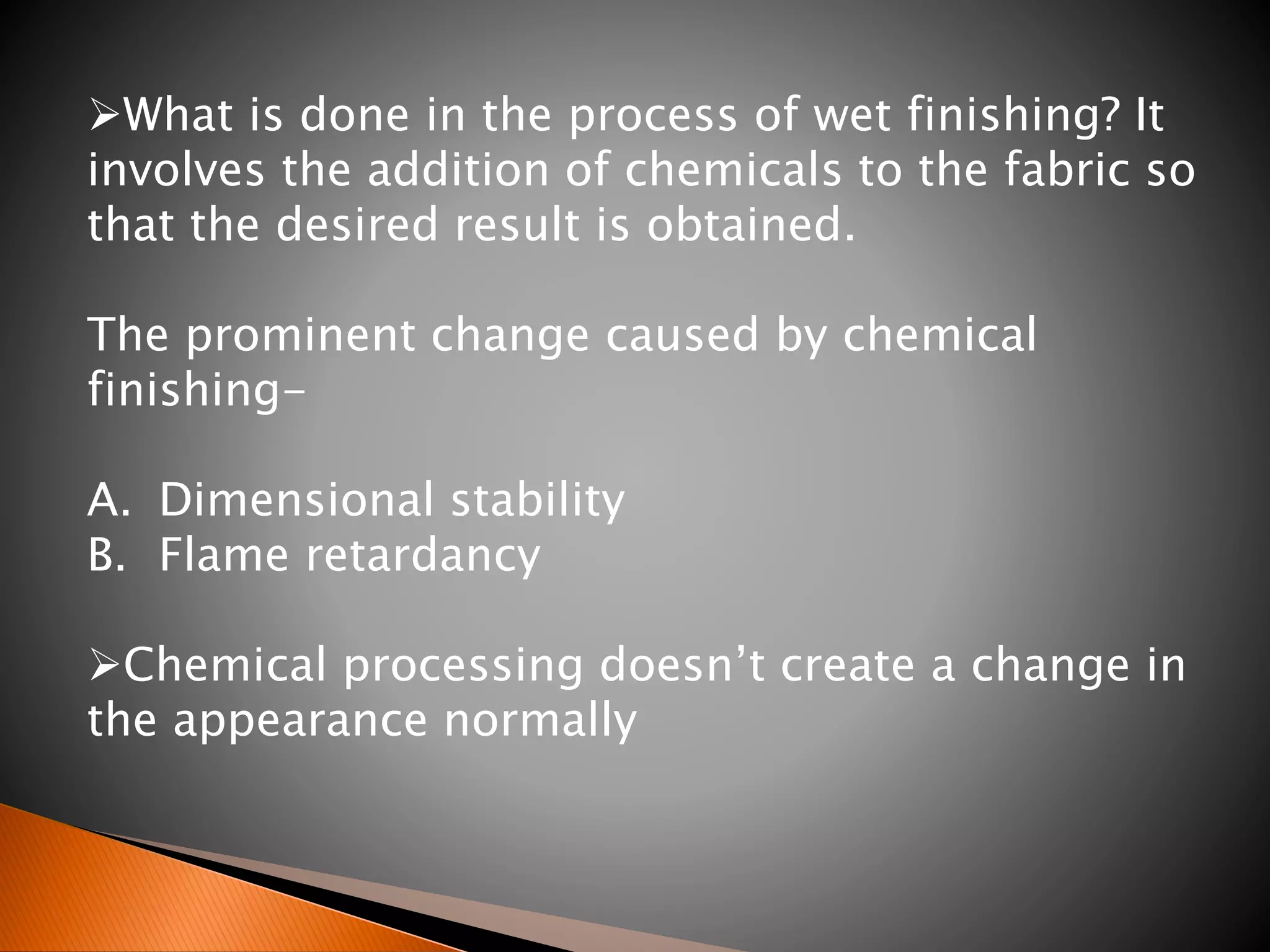Importance of Textile Chemical Finishing in Textile industry | PPT