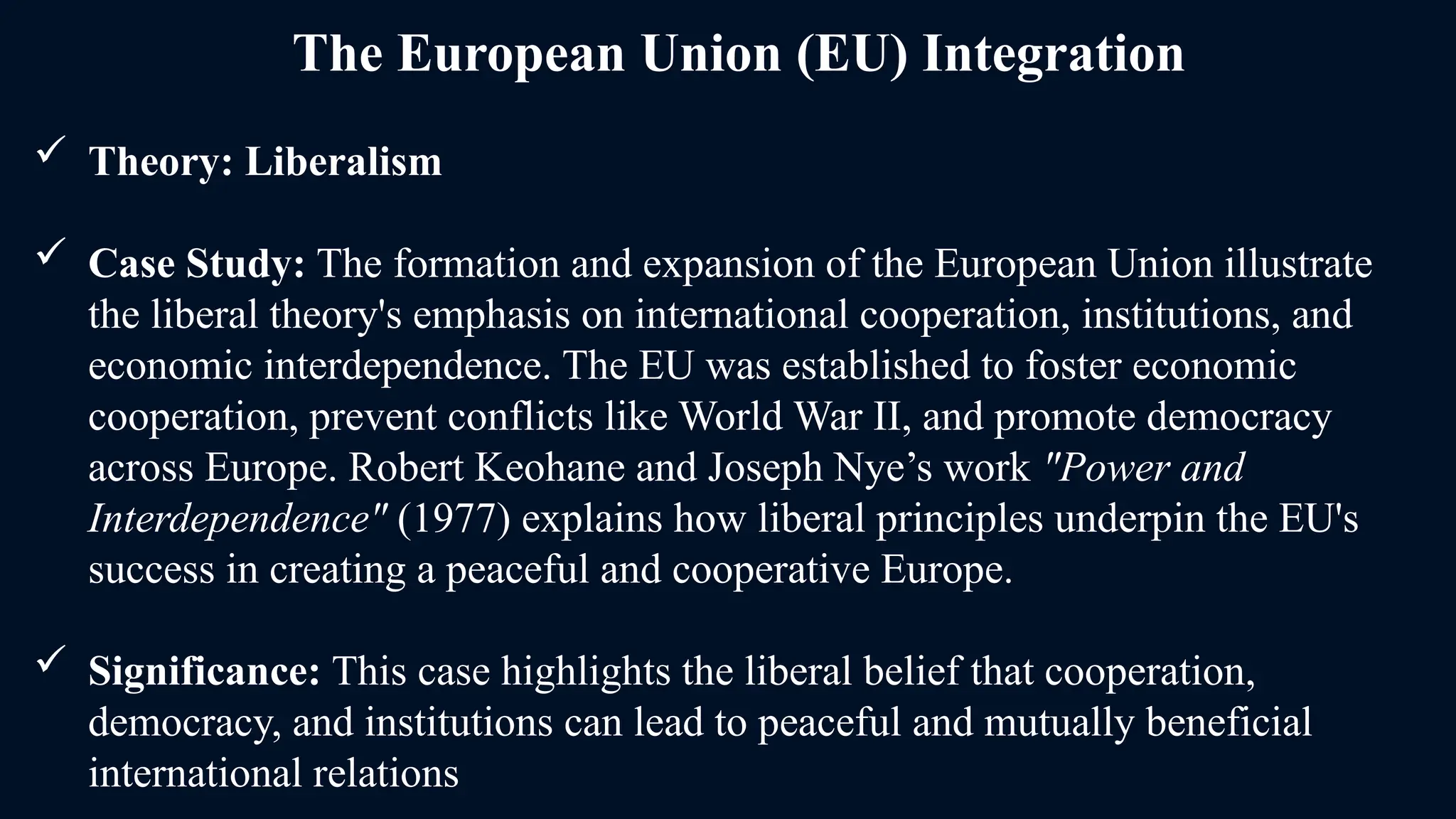 Importance of theories in IR for undersatandind international relations ...